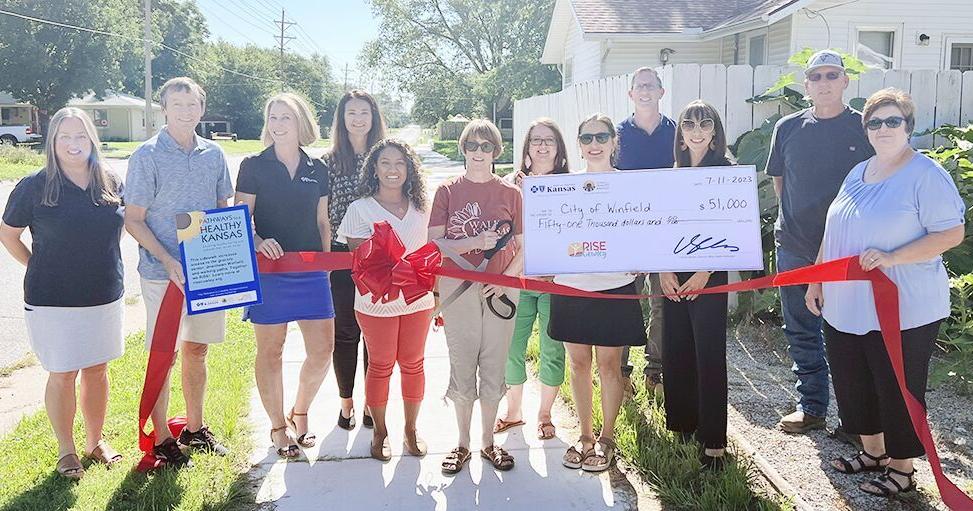 Coalition celebrates Winfield sidewalk expansion project | News ...