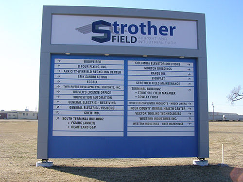 Strother Field installs new directional signs | News | ctnewsonline.com