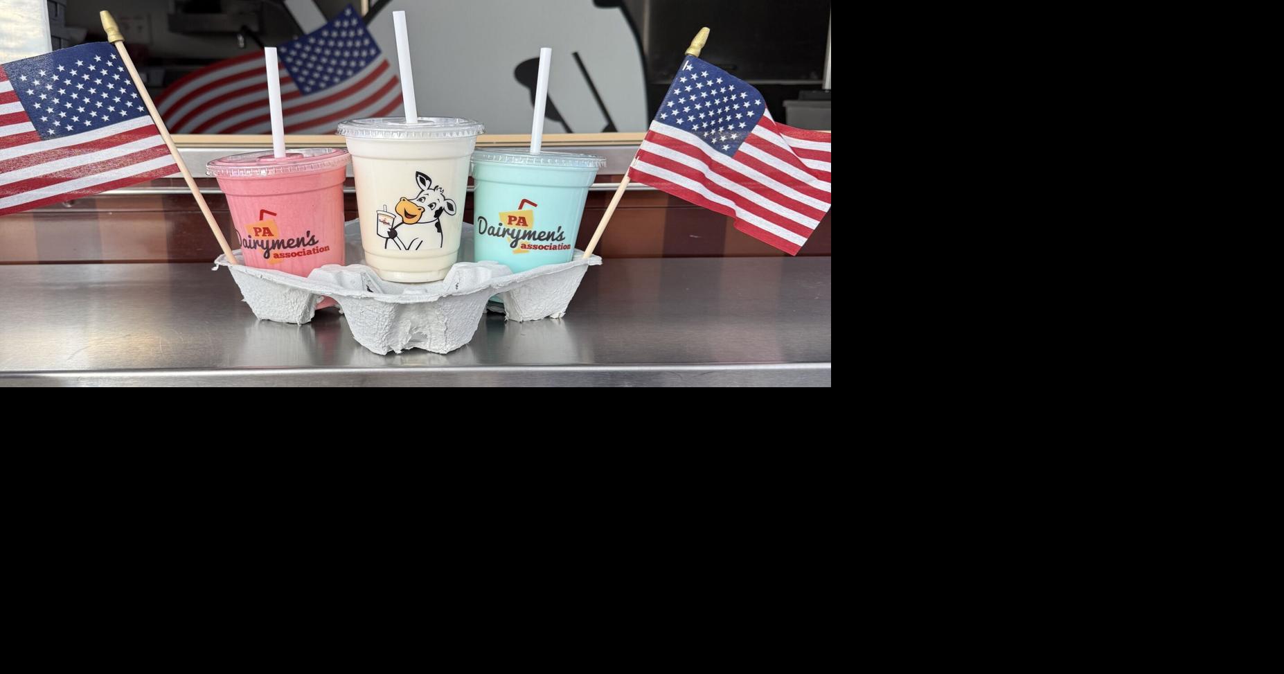 Farm Show milkshakes to include red, white and blue flight