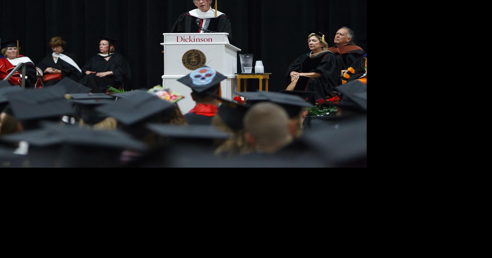 Despite the rain, tradition endured at Dickinson College's graduation event