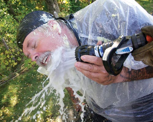 Pie fight at Central Penn falls short of record