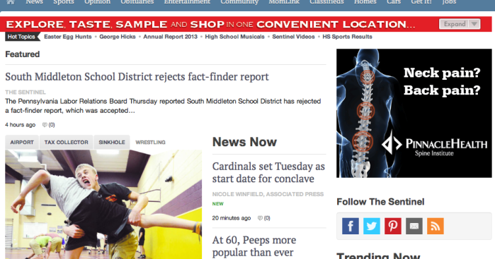 Cumberlink.com takes top state honors