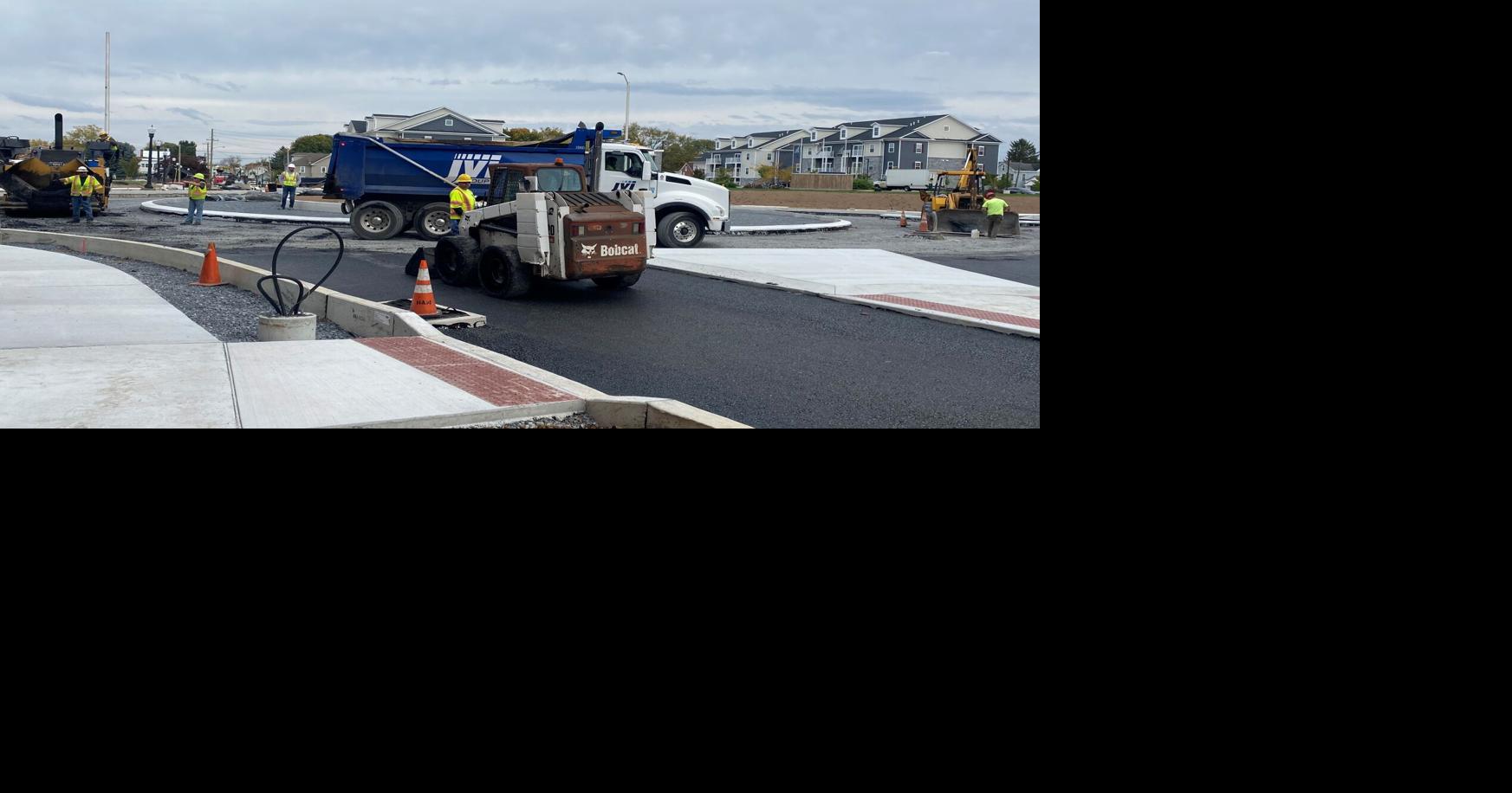 Paving begins at Carlisle roundabout; completion anticipated in November