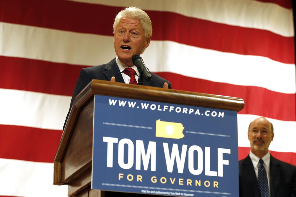 Bill Clinton campaigns in Pittsburgh for Tom Wolf