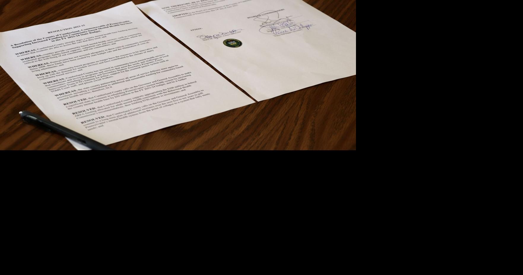 Cumberland County commissioners pass resolution urging boost in mental ...