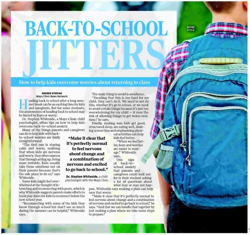 BACK-TO-SCHOOL JITTERS