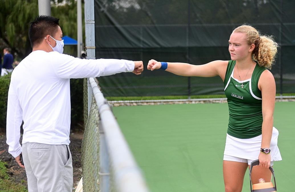 District Girls Tennis Photos: Carlisle's Sarah Guistwite competes in ...