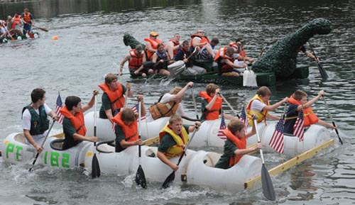 Boy Scout Troop 182 wins final race in Anything Floats competition