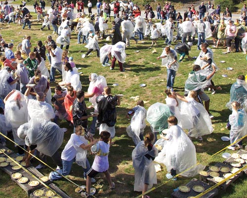 Pie fight at Central Penn falls short of record