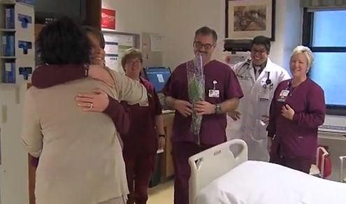 Woman who spent last Christmas in coma thanks nurses and doctors in ...