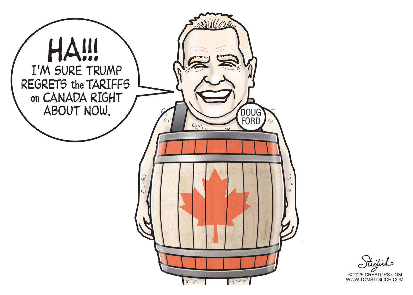12 political cartoons tackle Donald Trump's tariffs
