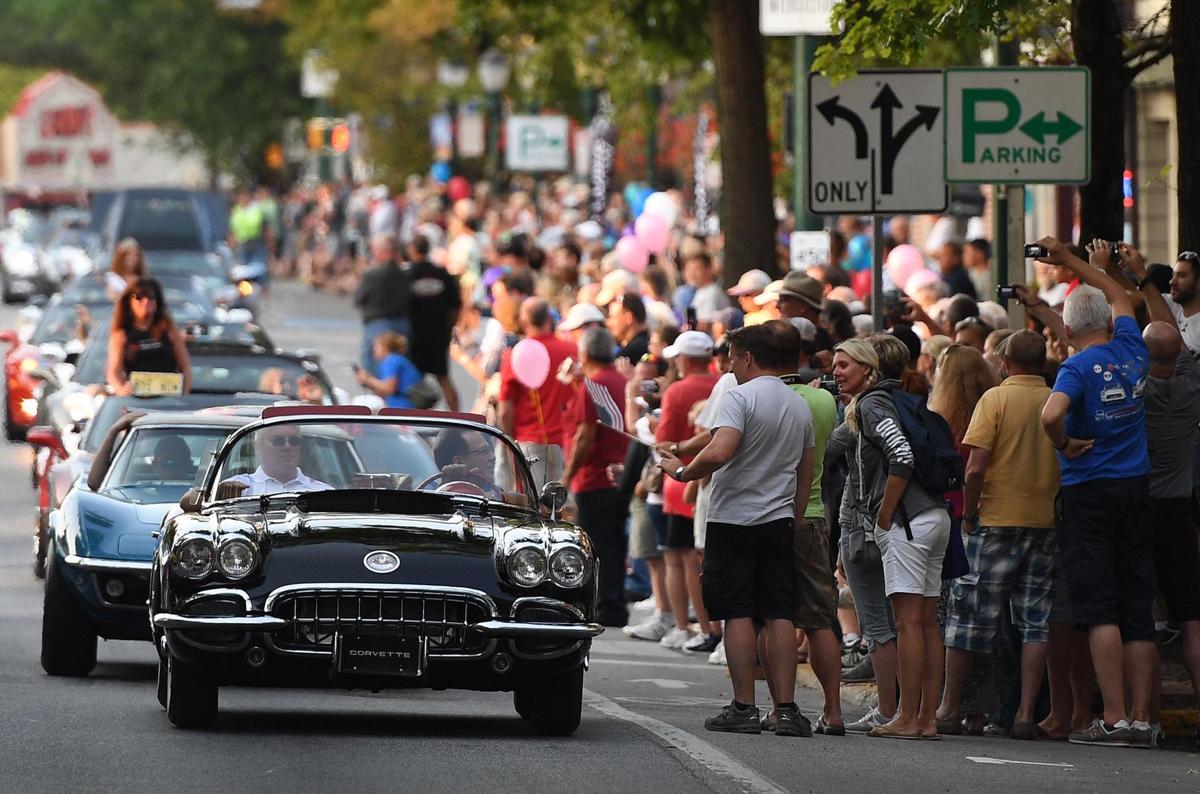Photos: Corvettes on parade in Carlisle Saturday night