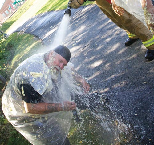 Pie fight at Central Penn falls short of record
