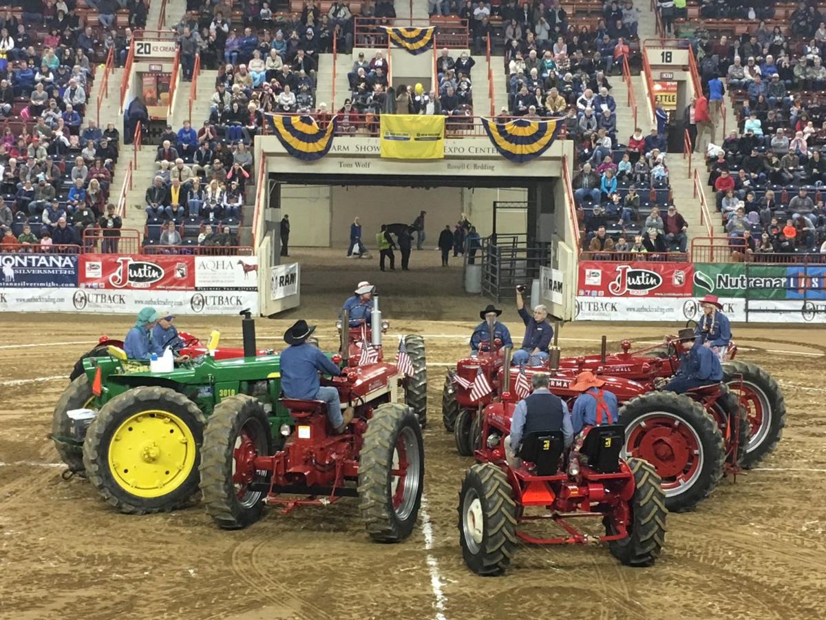 Tractors and drivers take a whirl during Farm Show's tractor square ...