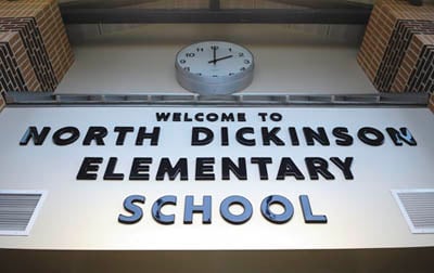 Construction nearly complete at North Dickinson Elementary School