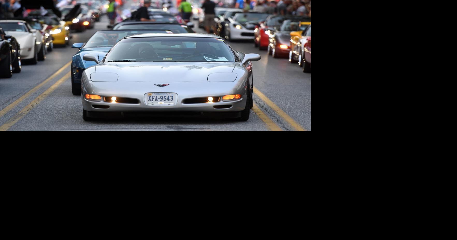 Photos: Corvettes on parade in Carlisle Saturday night