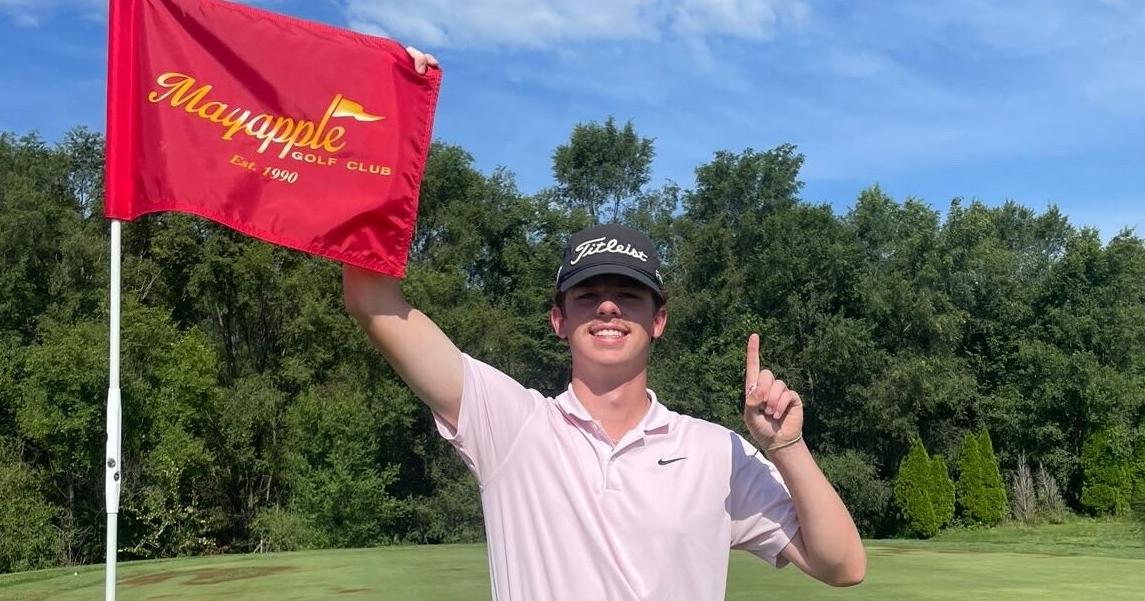 Boiling Springs grad Nathaniel Harbst cards first career hole-in-one