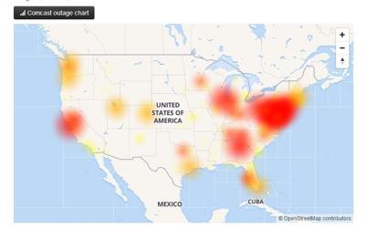 Comcast says most services restored after widespread outage