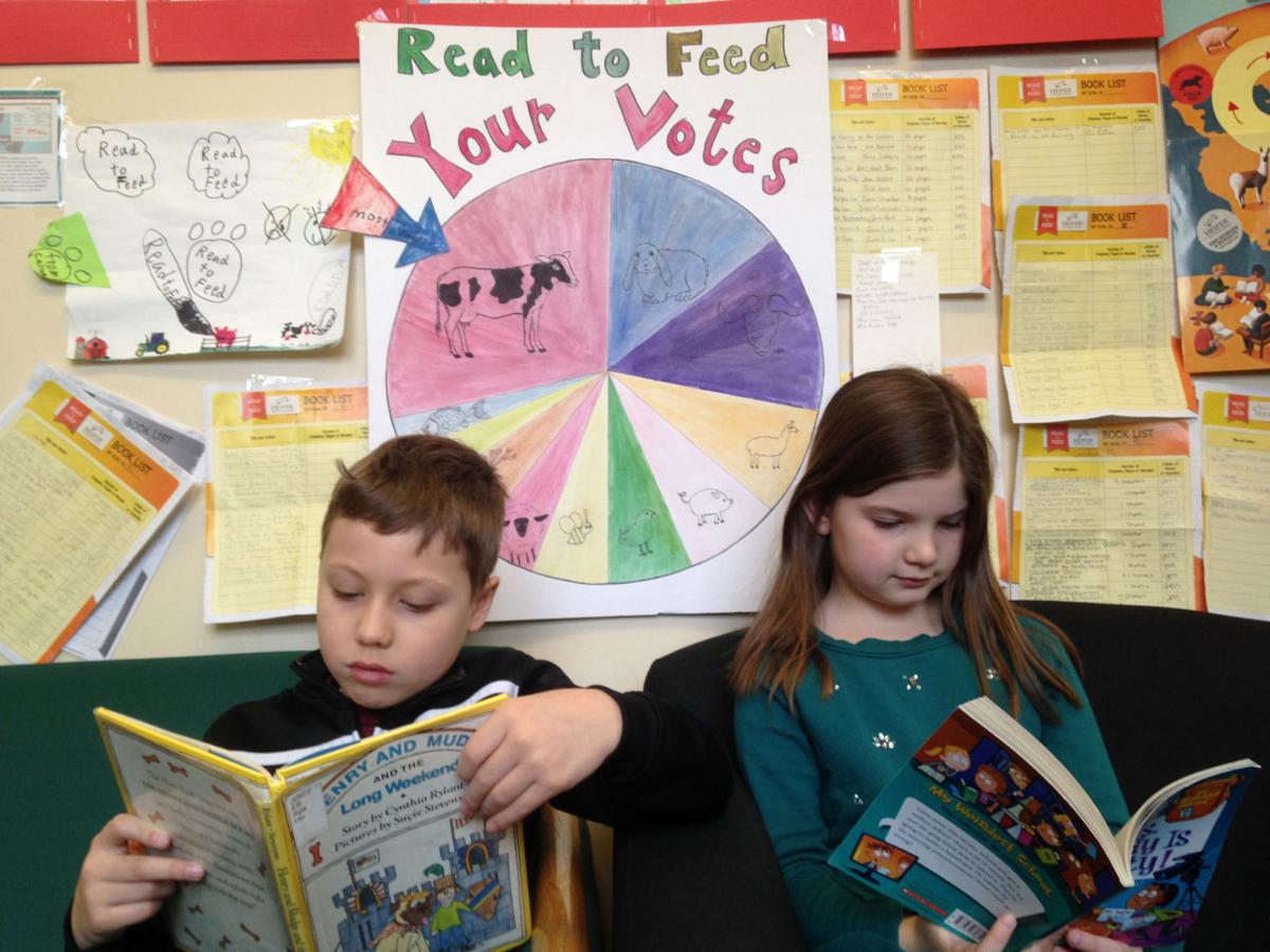 Luhrs students 'Read to feed' in Shippensburg