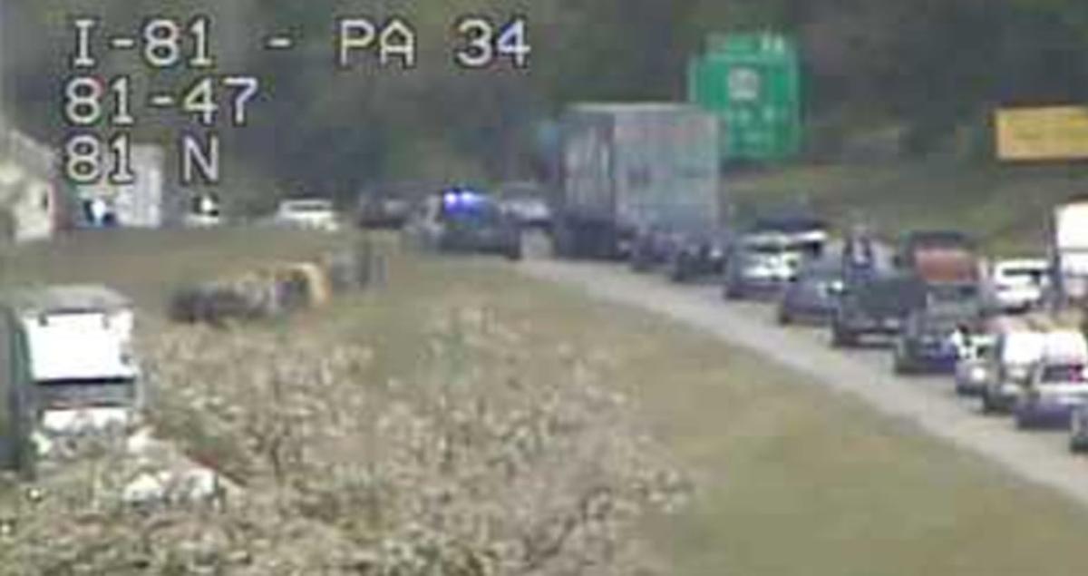 Crews called to crash on I-81 north near Carlisle
