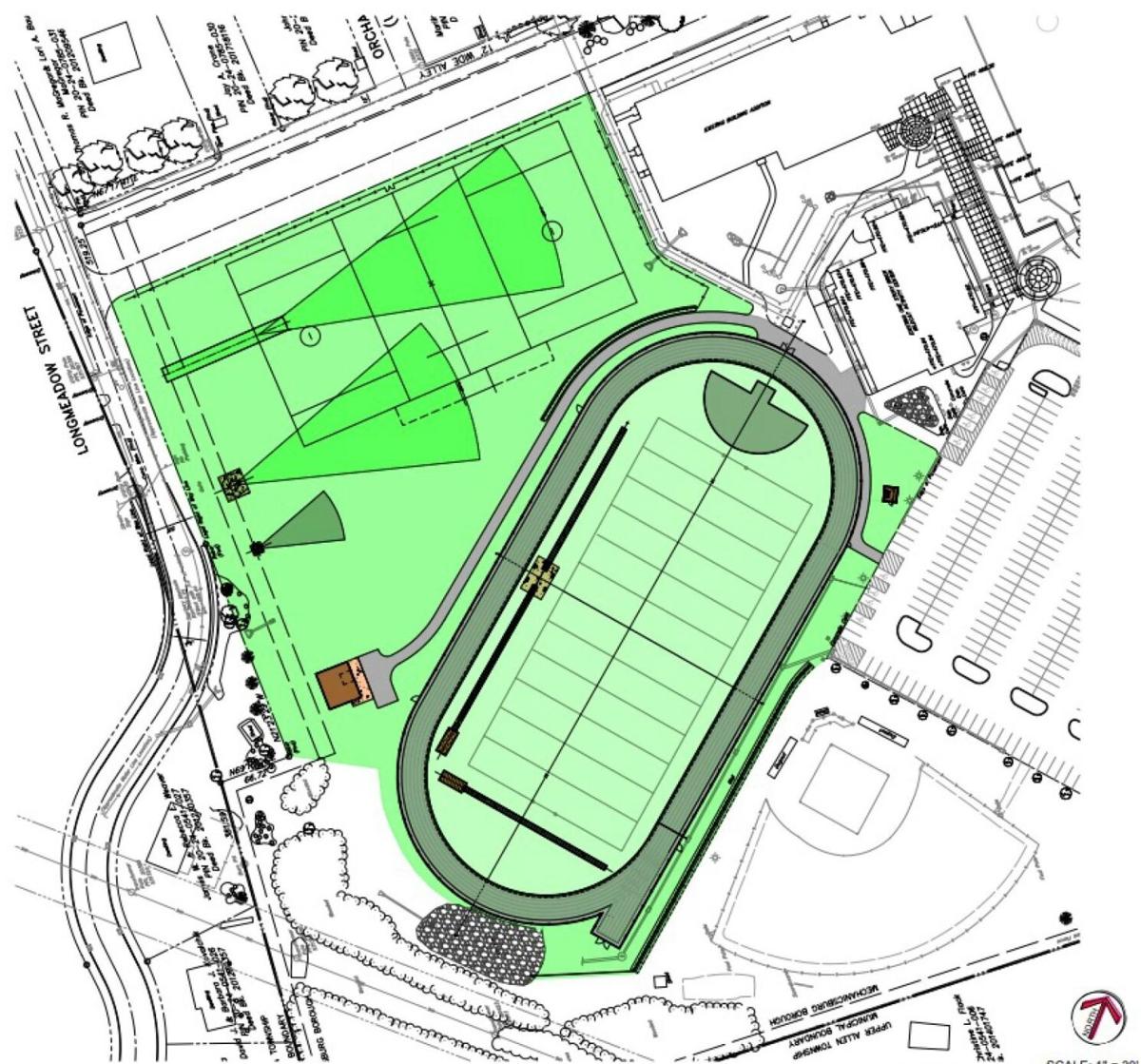 high school track layout