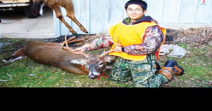 Hunting photo: Evan Gillwood and 7-point buck