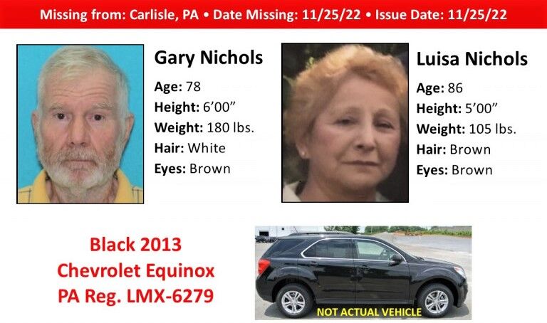 Update: Missing Carlisle couple has been located