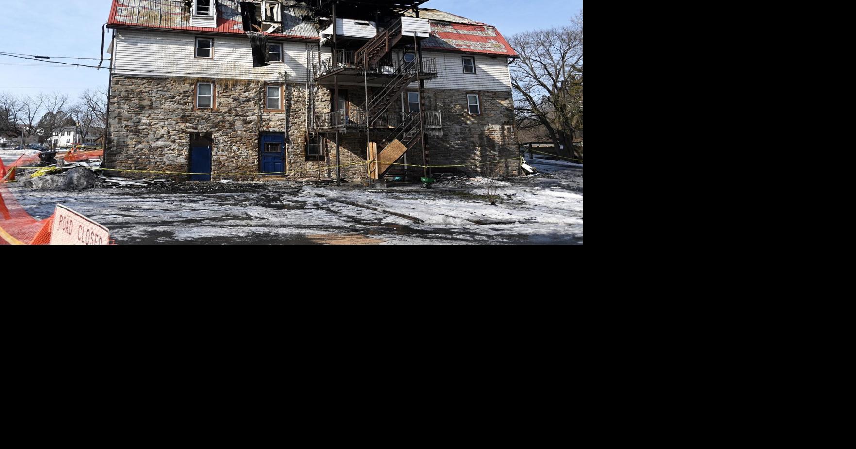 Photos: Inspecting the Boiling Springs Mill building fire