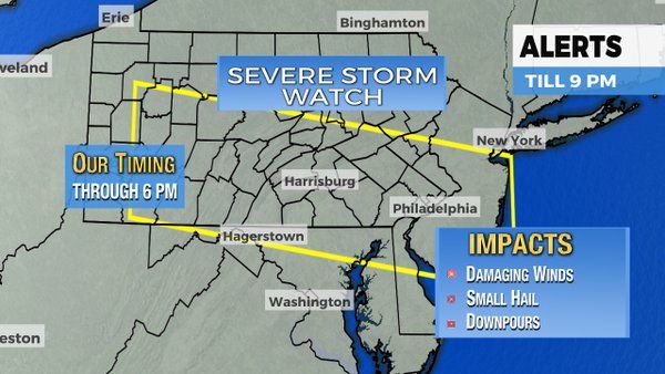 Severe thunderstorm watch issued for Cumberland County through 9 p.m ...
