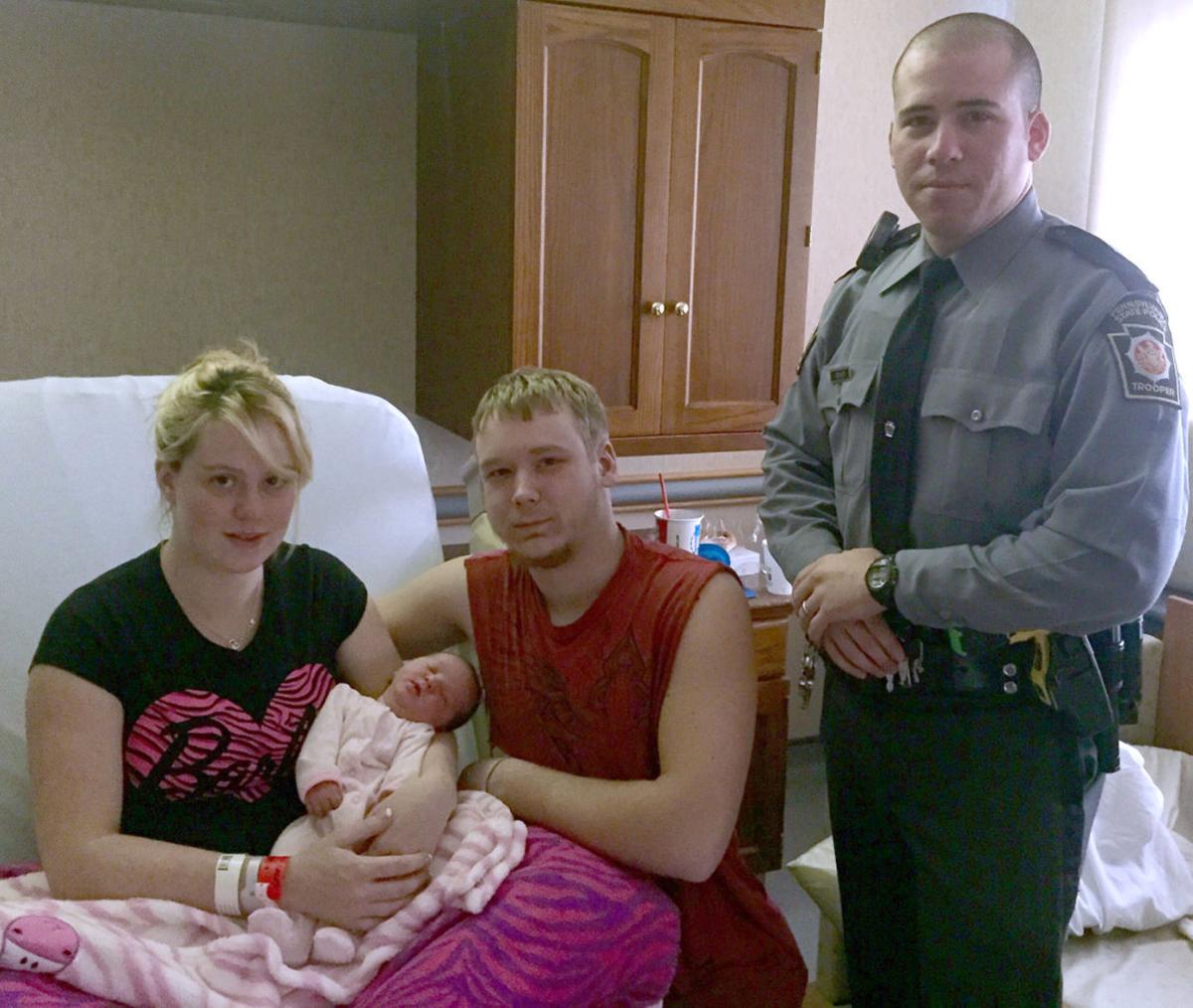 Newport mother gives birth in Sheetz parking lot with aid of state trooper