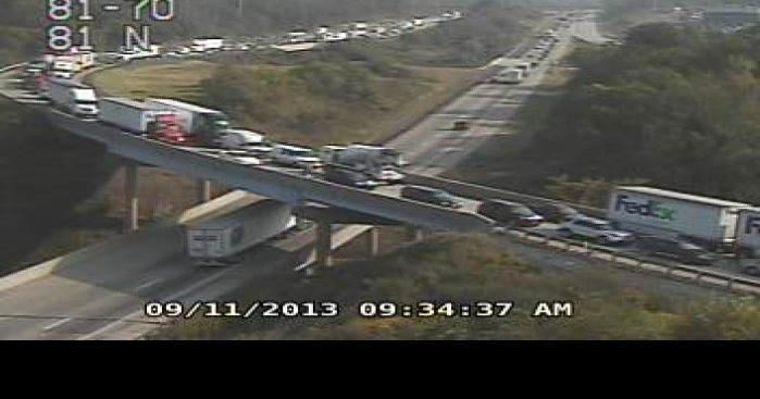 I-83 south crash slows traffic at Route 22 exit Wednesday morning