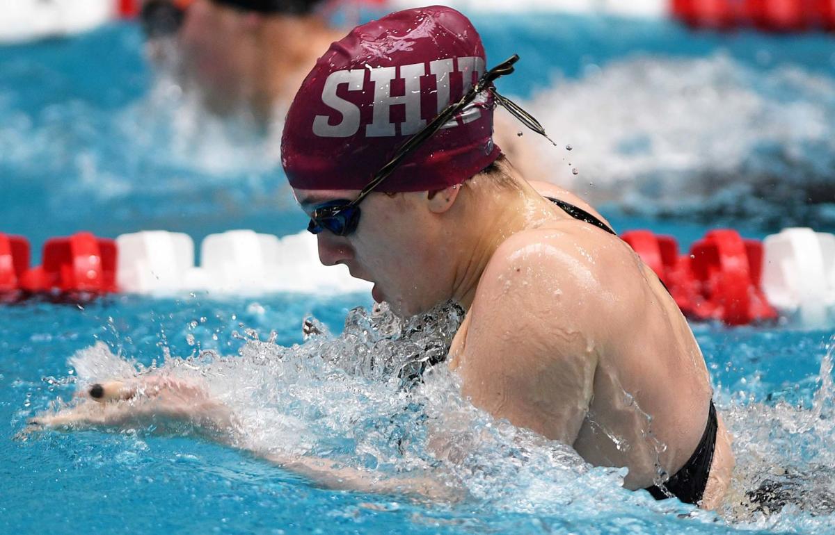 District 3 Swimming: Julia Strine all smiles; Shippensburg, Boiling ...