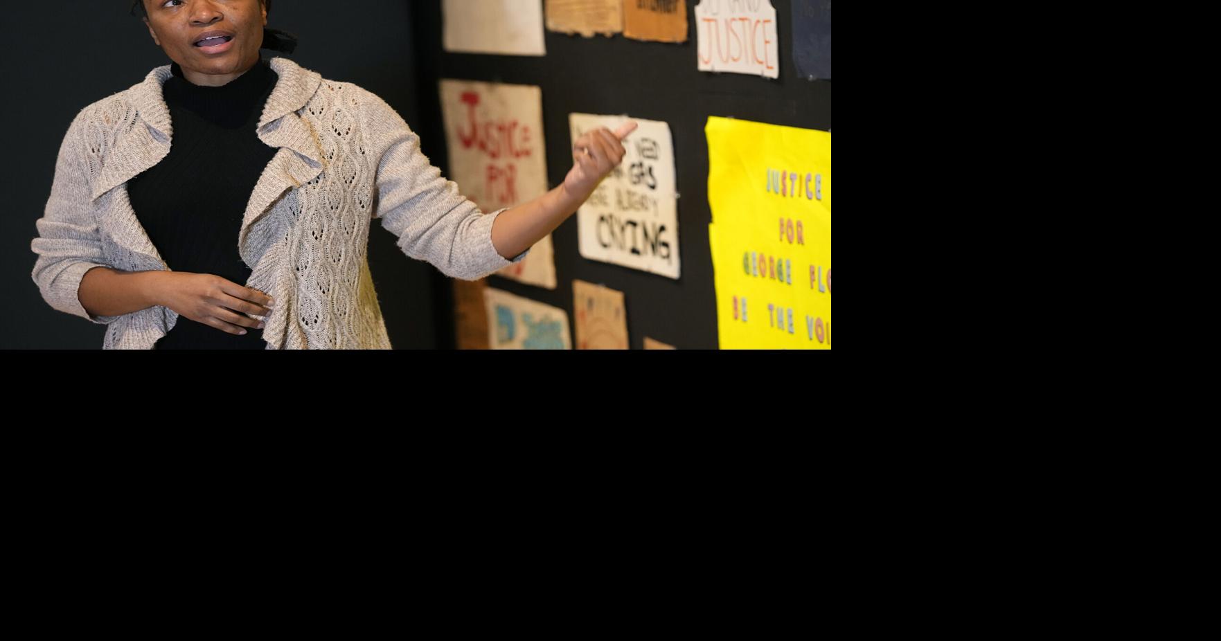 Finding meaning in Floyd's killing through protest art