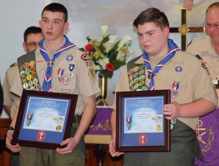 Two Newport teens receive Eagle Scout award