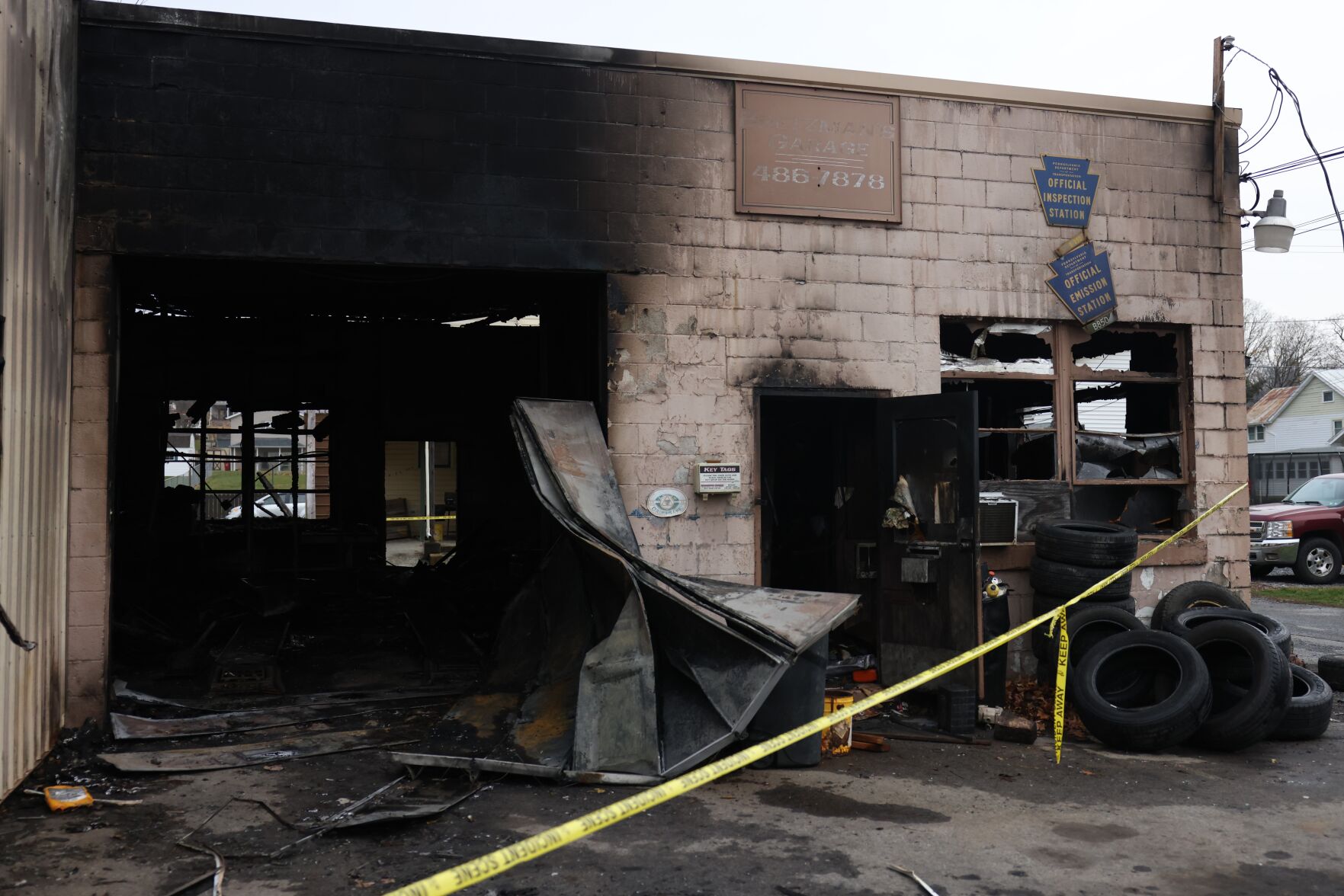 Bretzman's Garage in Mount Holly Springs damaged in fire