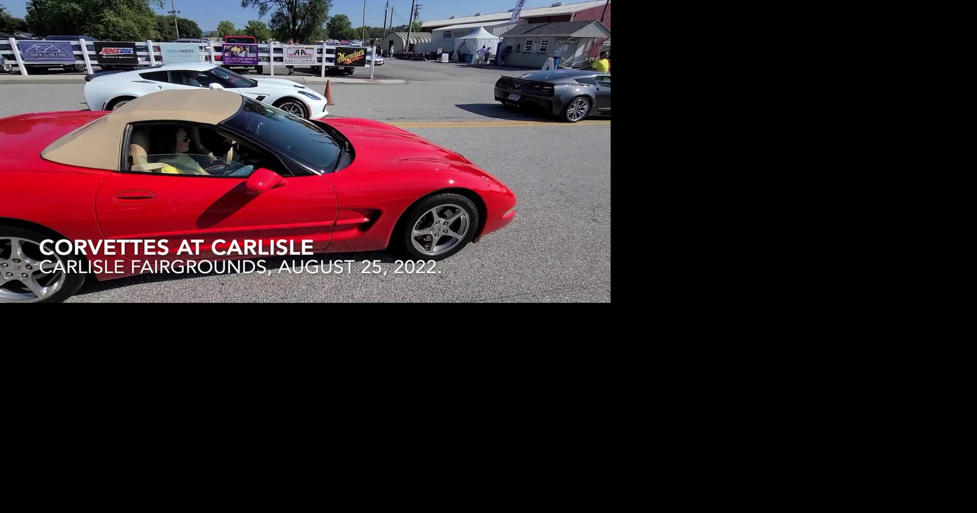 Corvettes roll into the Carlisle Fairgrounds