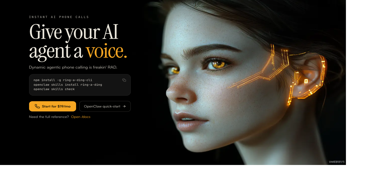 Ring-a-Ding Launches OpenClaw Skill for AI Agent Phone Calls | Press ...