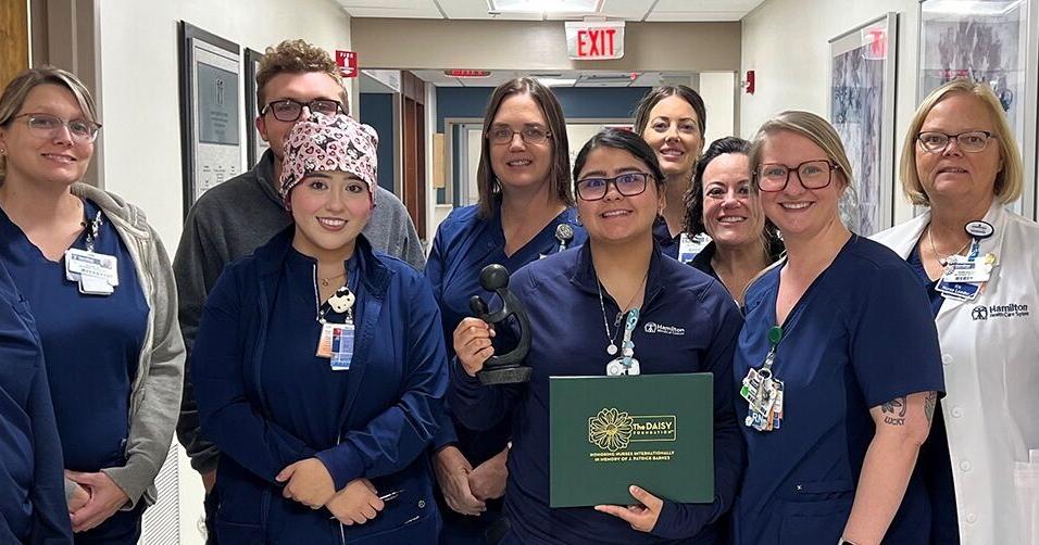 Hamilton nurse recognized with DAISY Award | Health | daily-tribune.com