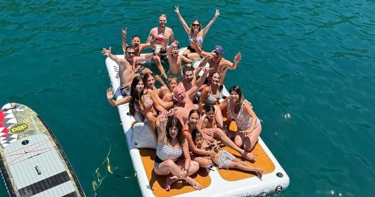 POP Board Co's AquaDock 14' Anchors Modular Inflatable Dock Segment ...