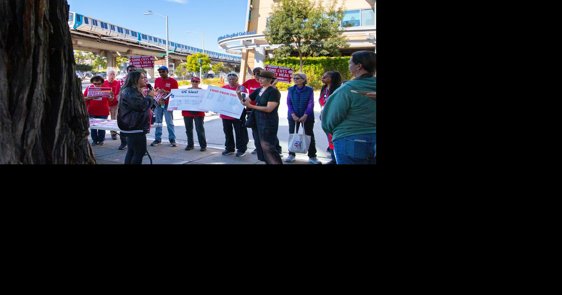 Nurses protest UCSF layoffs at Children’s Hospital Oakland | City ...