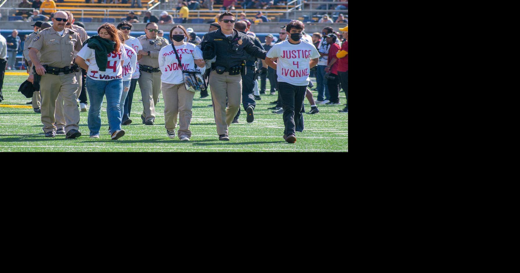 Justice4Ivonne protestors delay USC game, demand reinstatement | Campus ...