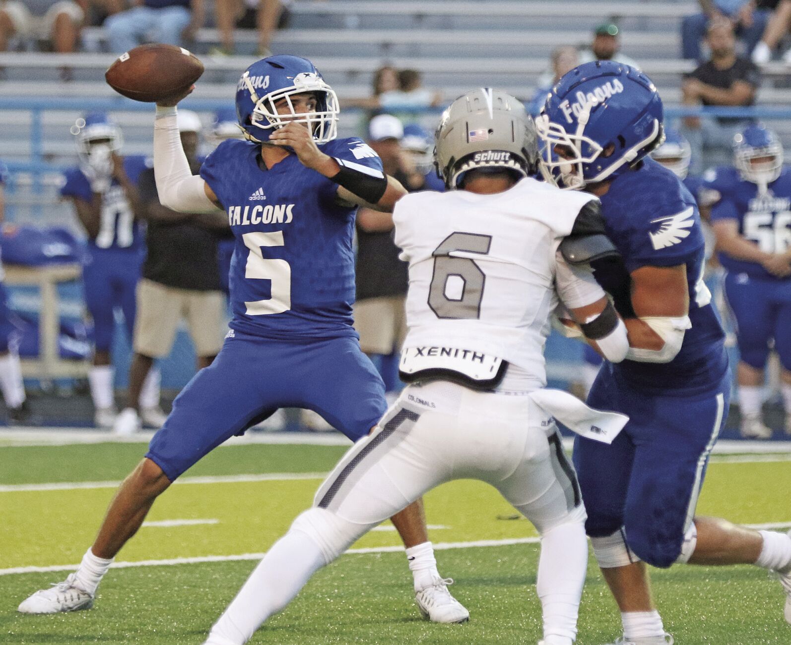Falcons rough up Colonials in opener | Sports | dailycourier.com