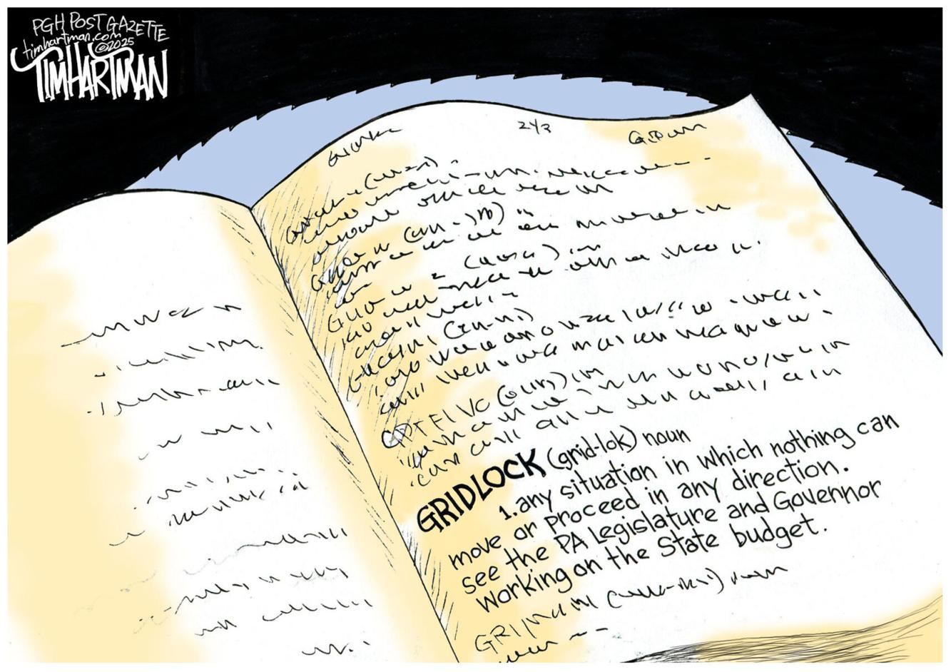 Gridlock cartoon | Opinion | dailycourier.com