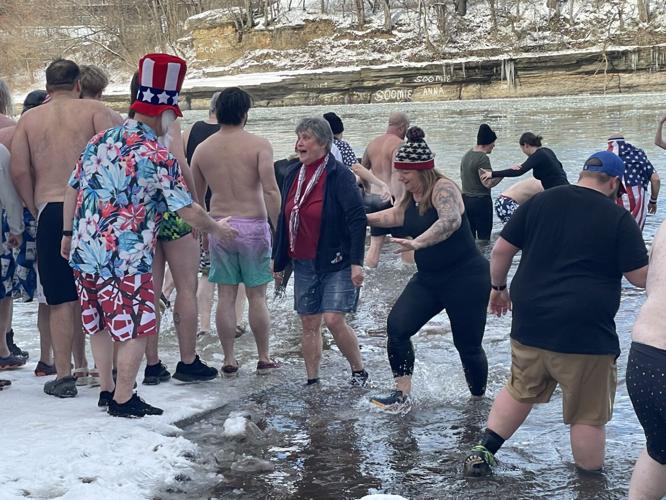 Frigid temperatures, ice, doesn't stop Polar Bear plungers | News ...