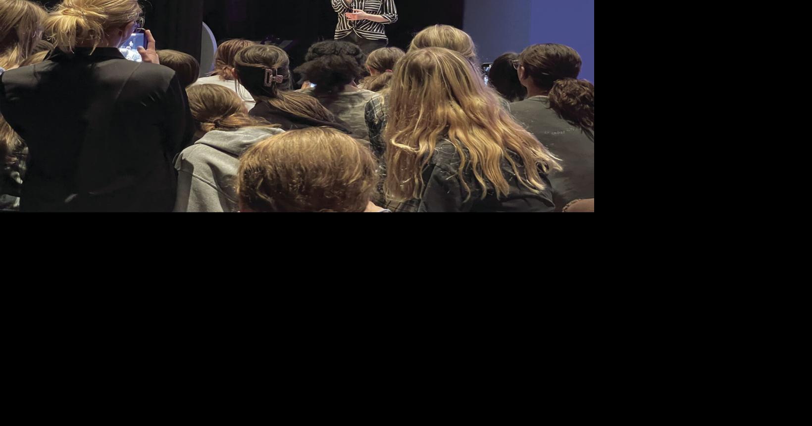 Aubrey Burchell visits Connellsville Area Middle School | News ...