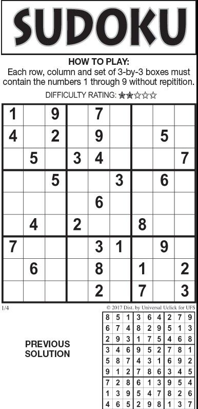 SUDOKU | Arts-and-entertainment | dailycourier.com