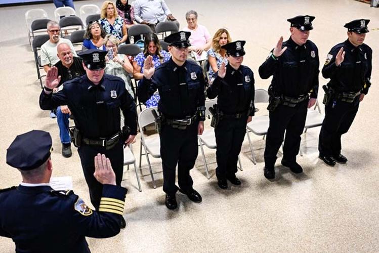 Five new Schenectady officers receive their badges – Images (5 photos ...
