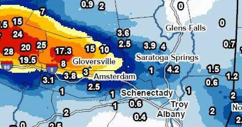 Lake effect snow numbers for Fulton, Montgomery counties | Leader ...