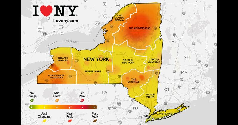 Fall colors at Thacher Park? They’re expected at midpoint or near peak ...