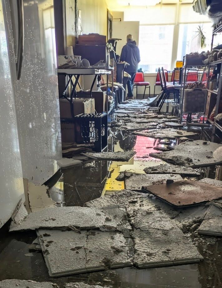 One Church Street food pantry water damage recovery | Business ...